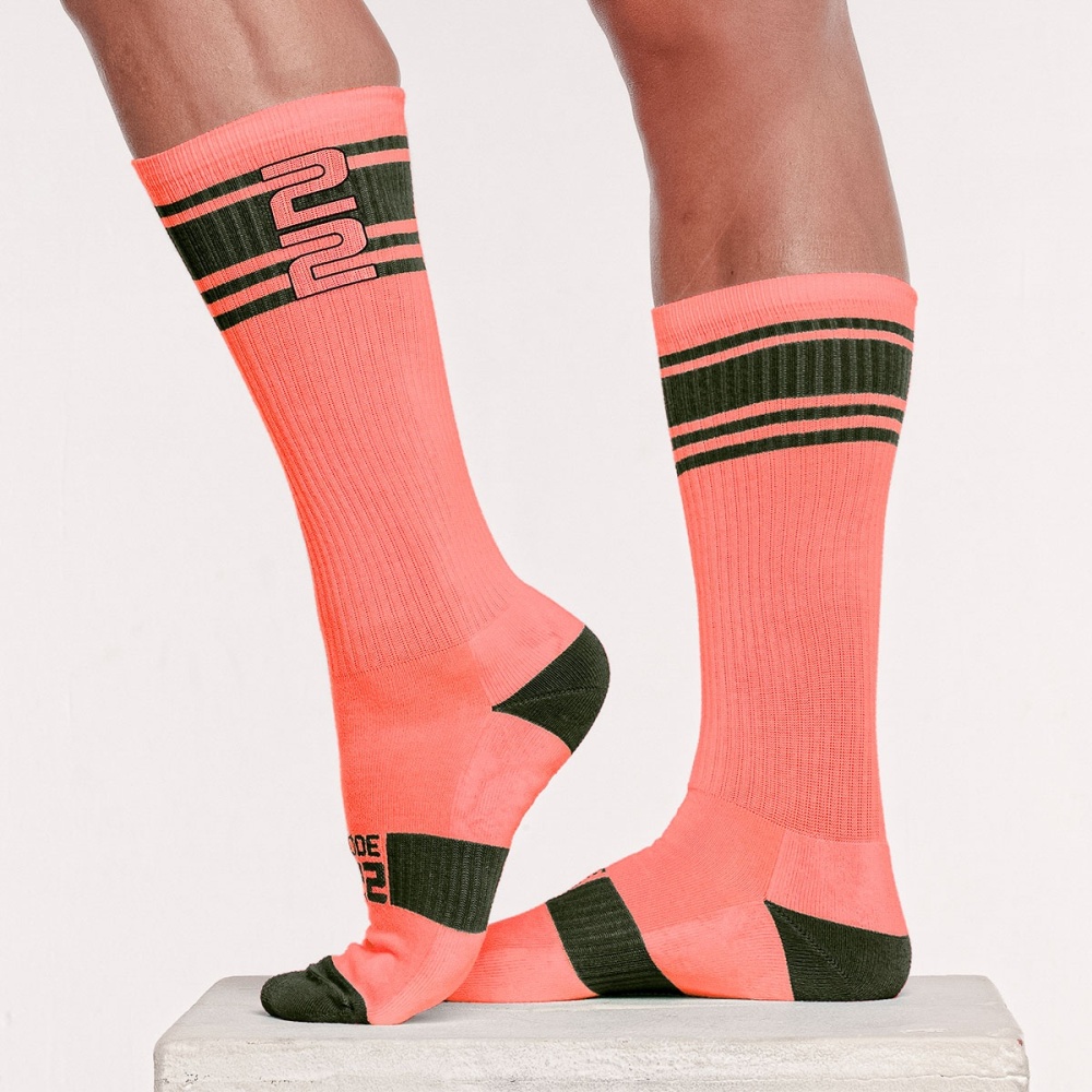 Active neon socks coral | Code 22
