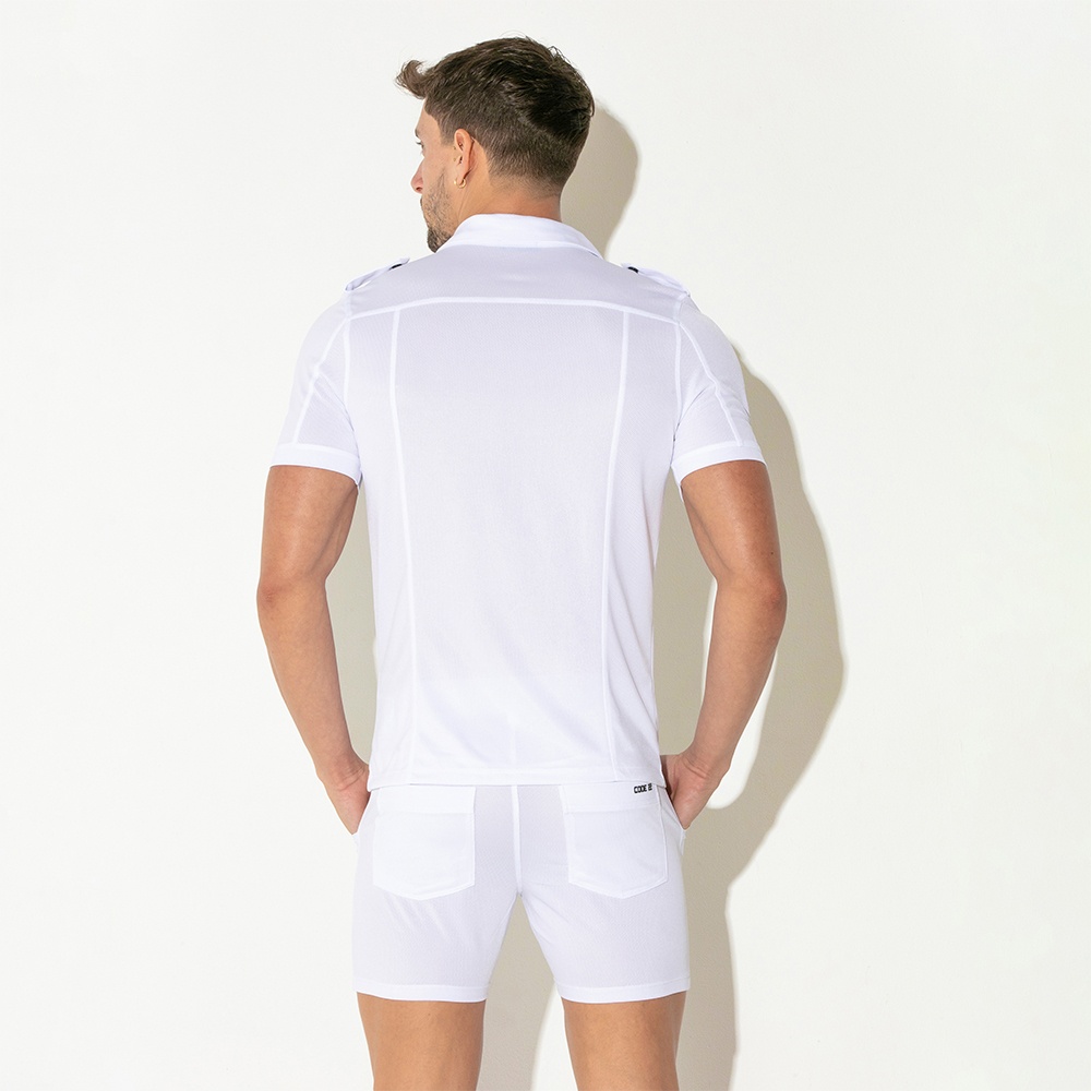 Camiseta manga corta Vivid blanco | Code 22