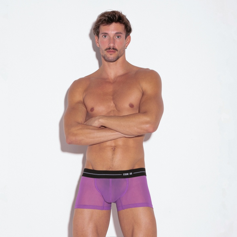 Sheer mesh trunk grape | Code 22
