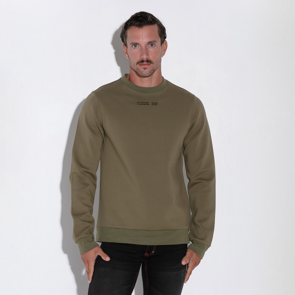CODE 22 technical sweatshirt khaki | Code 22