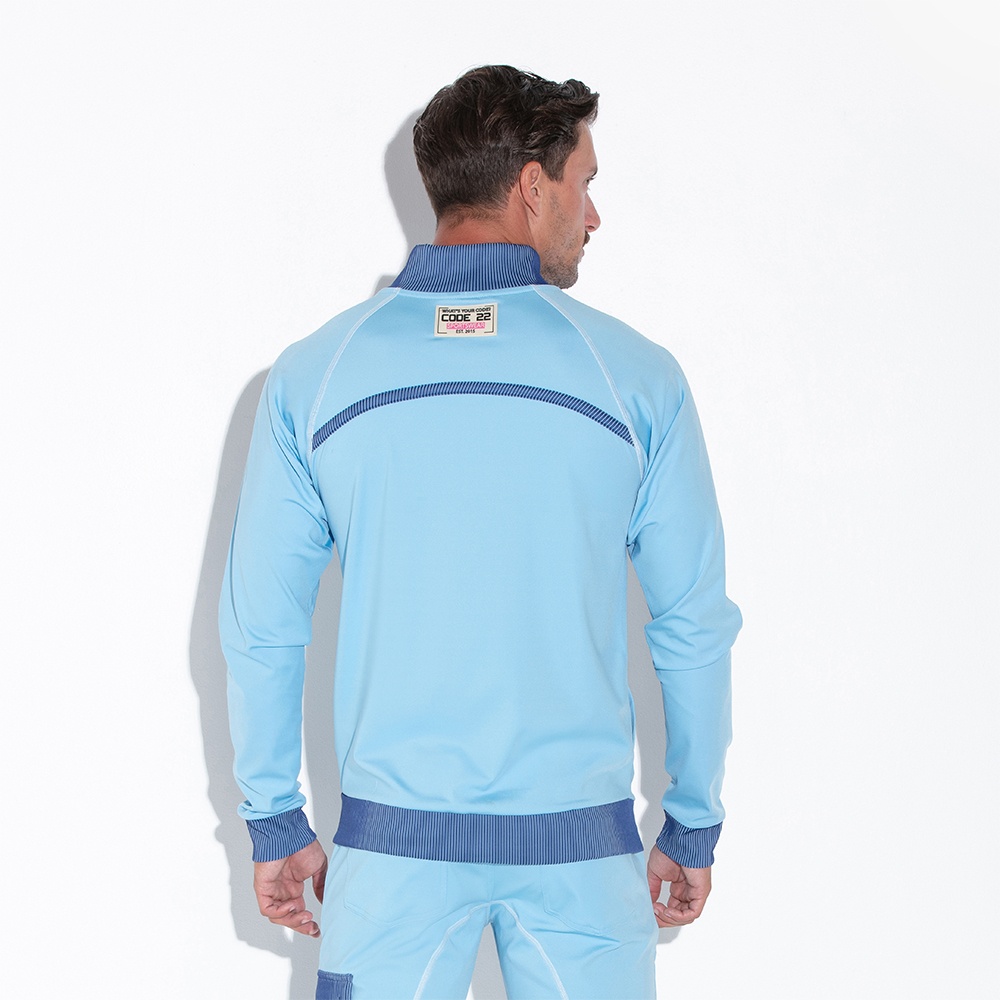 Reflex zip-up sweat jacket blue | Code 22