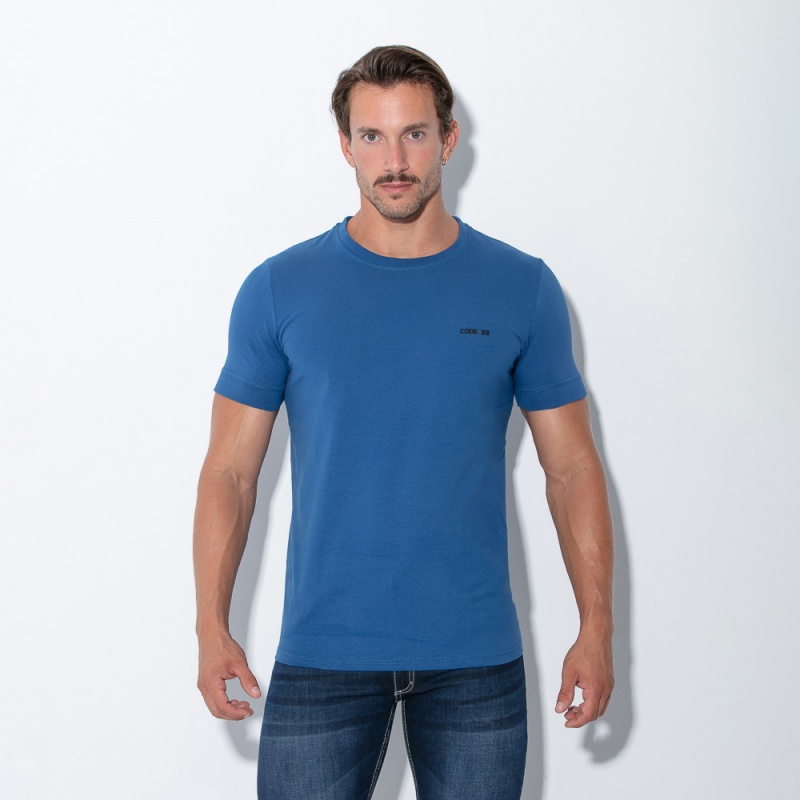 Basic t-shirt navy blue | Code 22