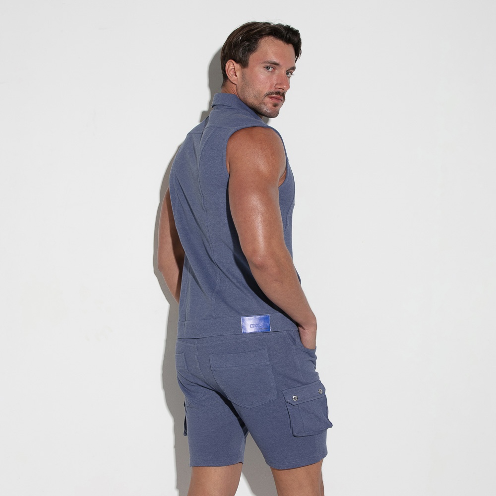 Billy trucker vest blue | Code 22